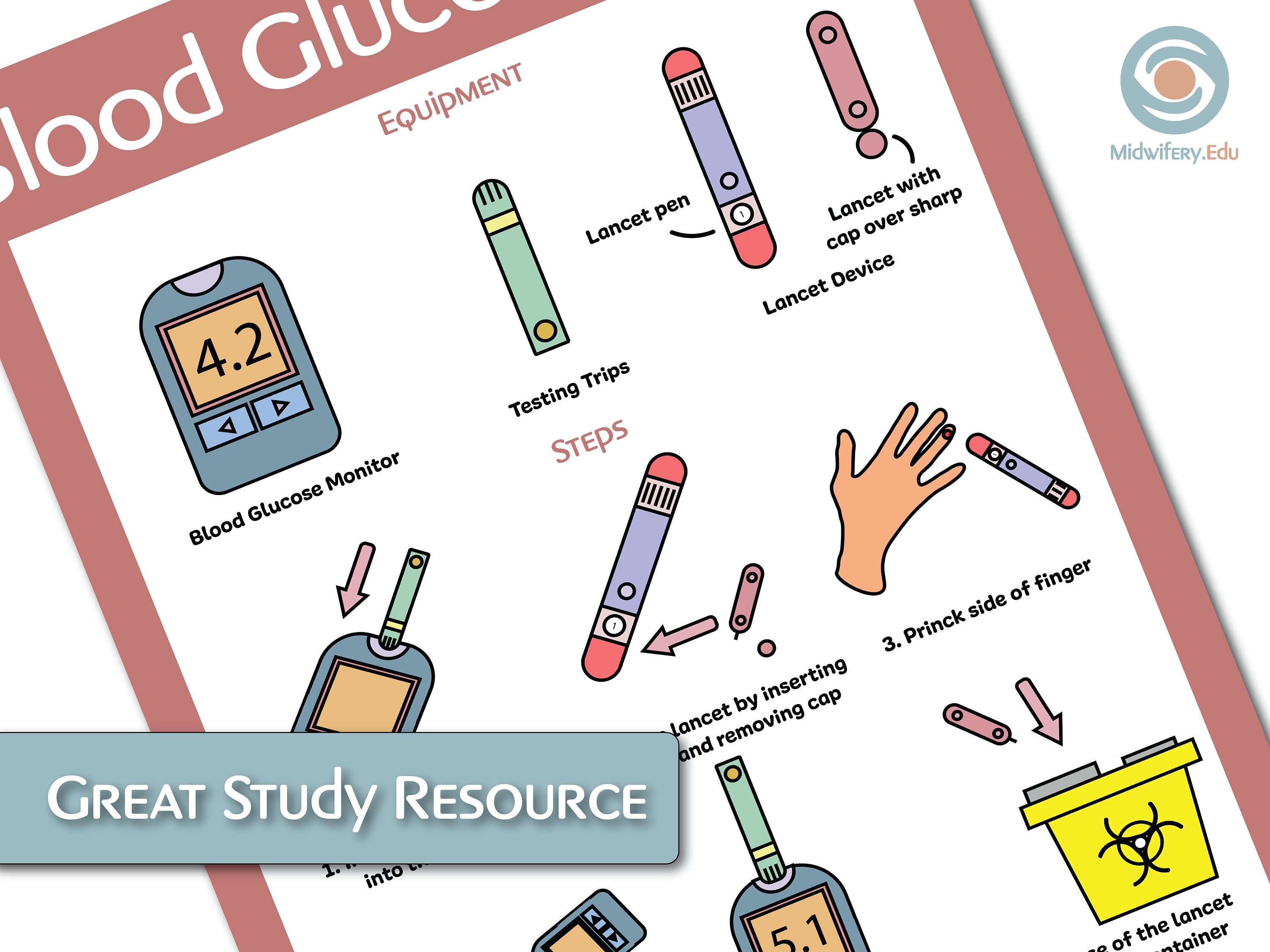 Blood Glucose Levels Educational Poster - Etsy