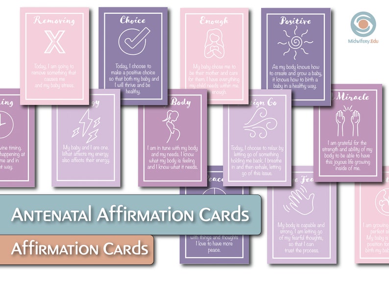 Antenatal Affirmation Cards - Etsy