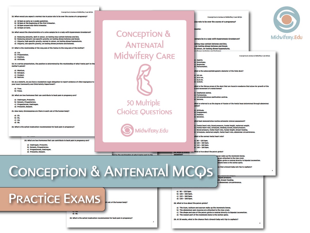 Conception & Antenatal Midwifery Care 50 Multiple Choice Questions ...