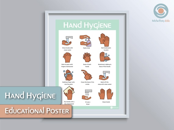 Hand Hygiene Educational Poster - Etsy Australia