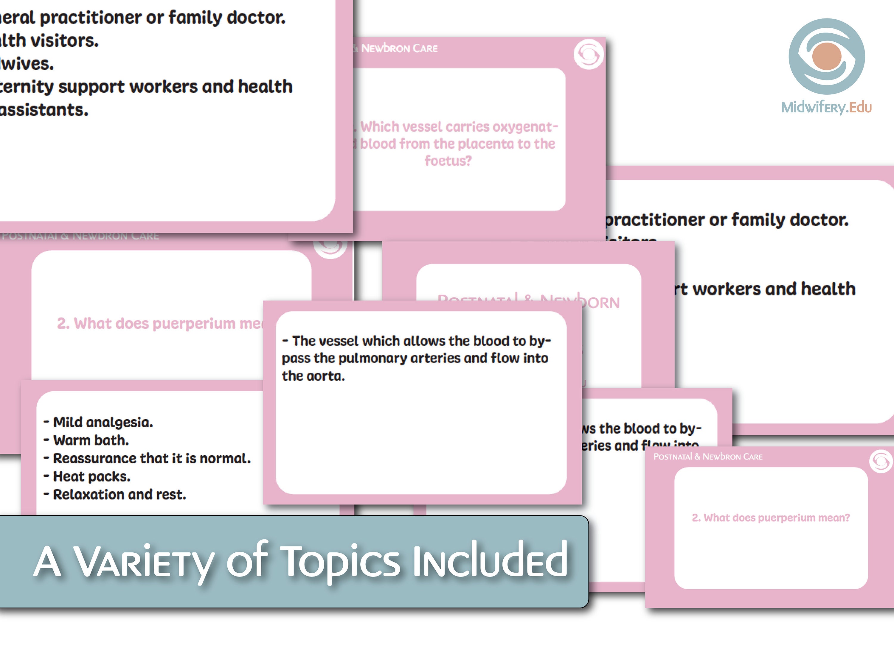 Postnatal & Newborn Care Study Cards - Etsy Australia
