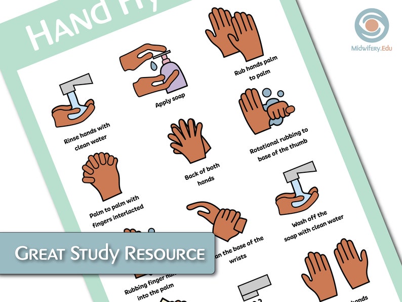 Hand Hygiene Educational Poster - Etsy