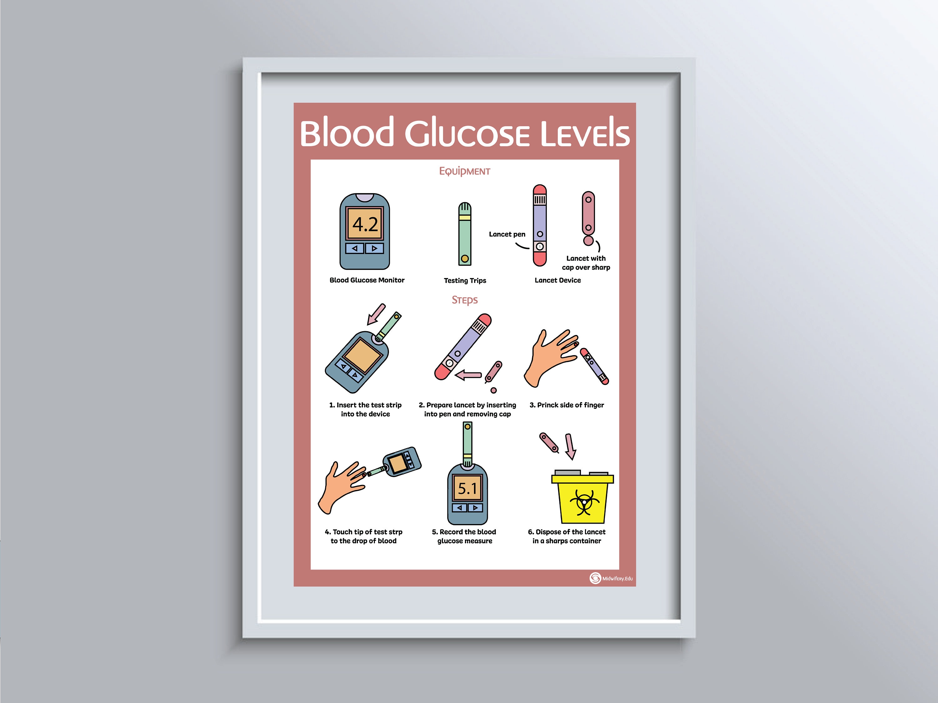 Blood Glucose Levels Educational Poster - Etsy
