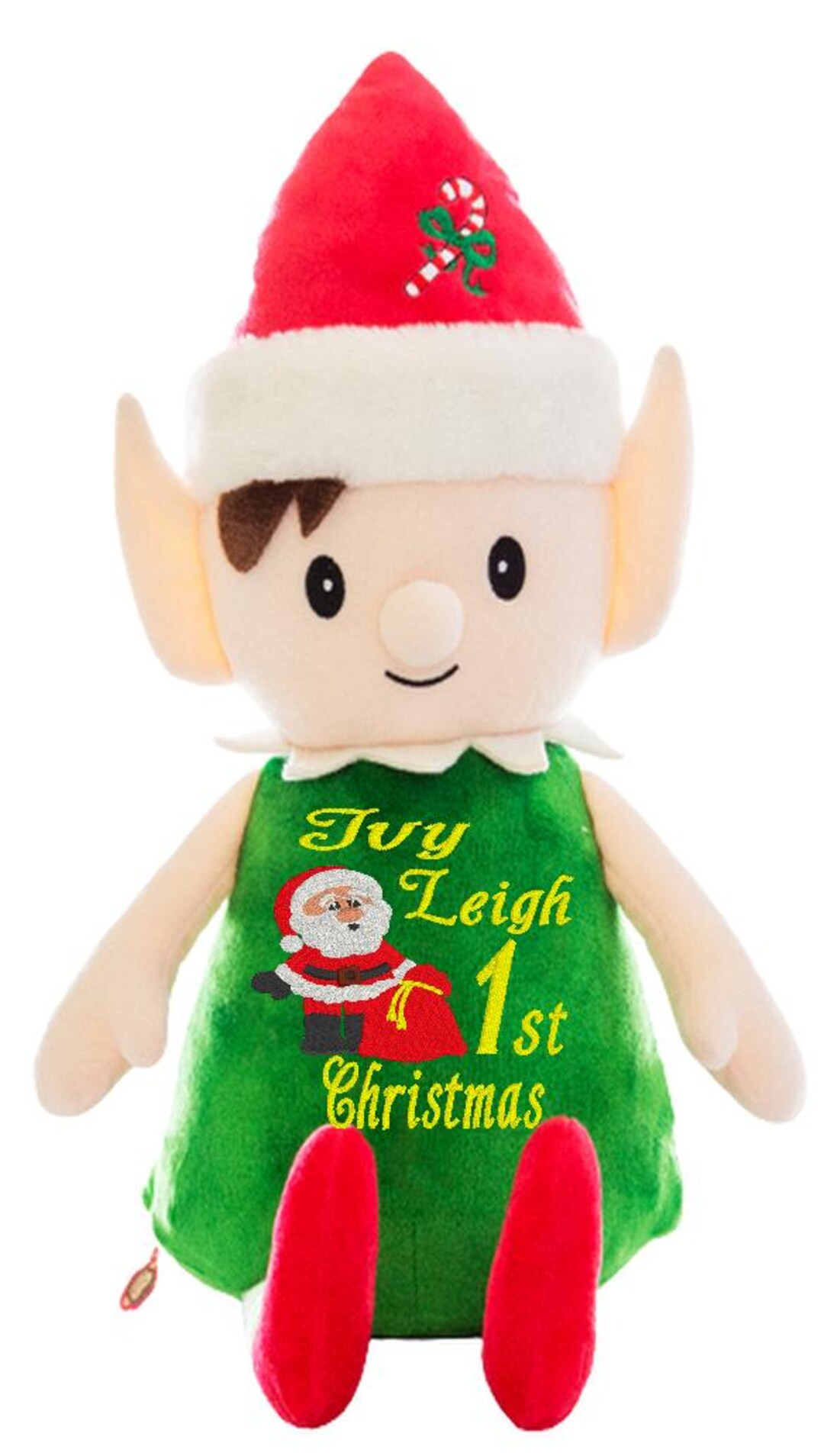 Cubbies Christmas Tinsel Toes the Elf Personalised Teddy Bear - Etsy UK