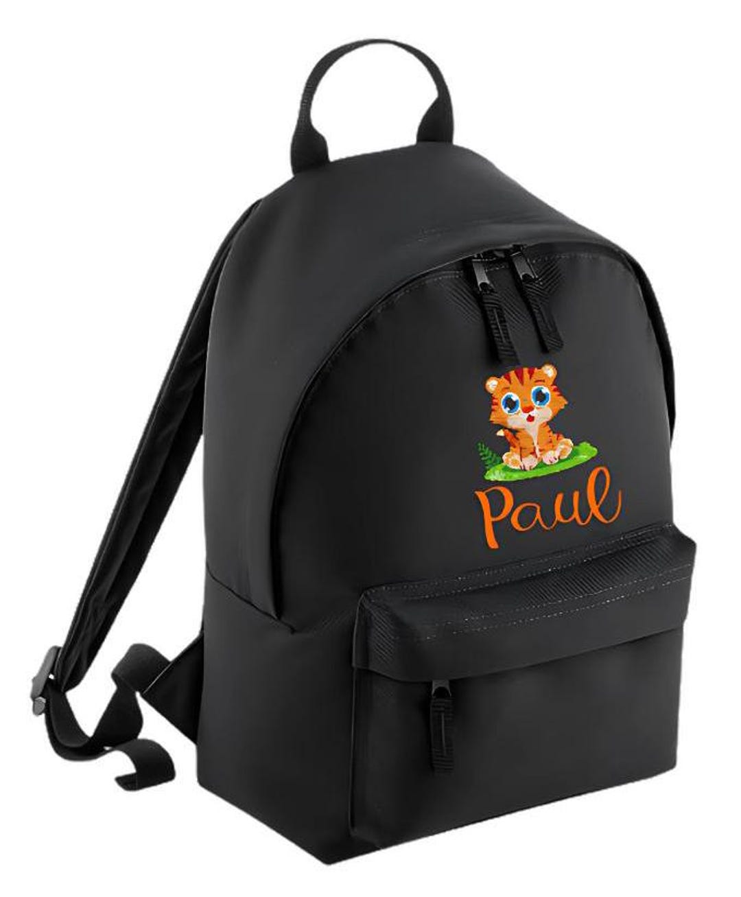 Personalised Black Mini School Backpack/rucksack Animal Designs - Etsy