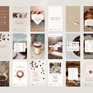 Coffee Shop Instagram Templates Coffee House Templates Coffee Instagram ...