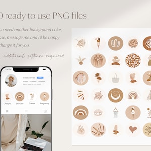 Boho Instagram Highlight Icons Abstract Ig Story Highlight Covers ...