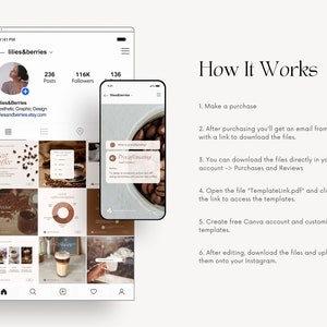 Coffee Shop Instagram Templates Coffee House Templates Coffee Instagram ...