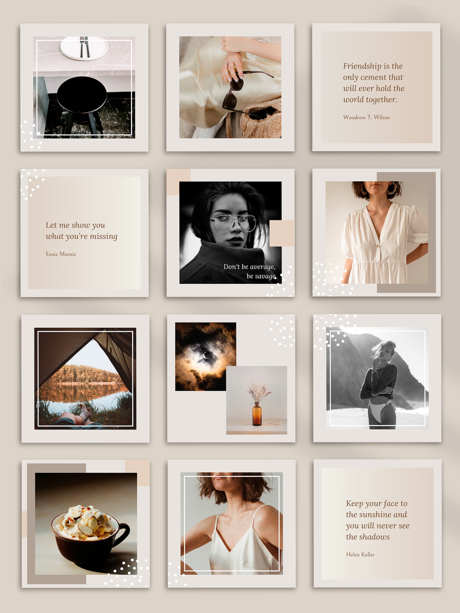 Dark Instagram Layout Instagram Puzzle Feed Instagram Feed Design IG ...