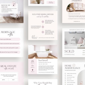 Pink Real Estate Templates Real Estate Instagram Post Real Estate ...