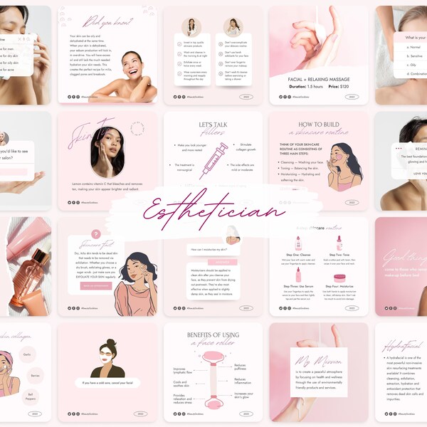Esthetician Template - Etsy