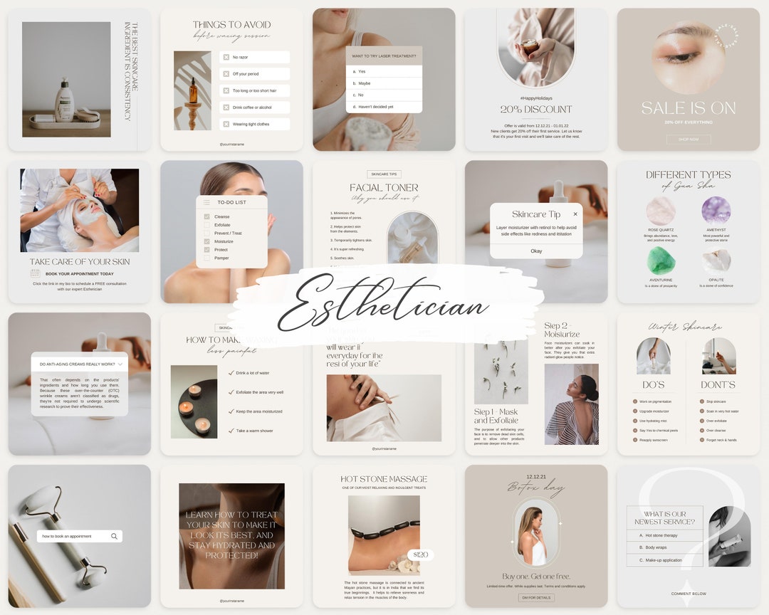 Esthetician Templates Esthetician Instagram Post Esthetician ...