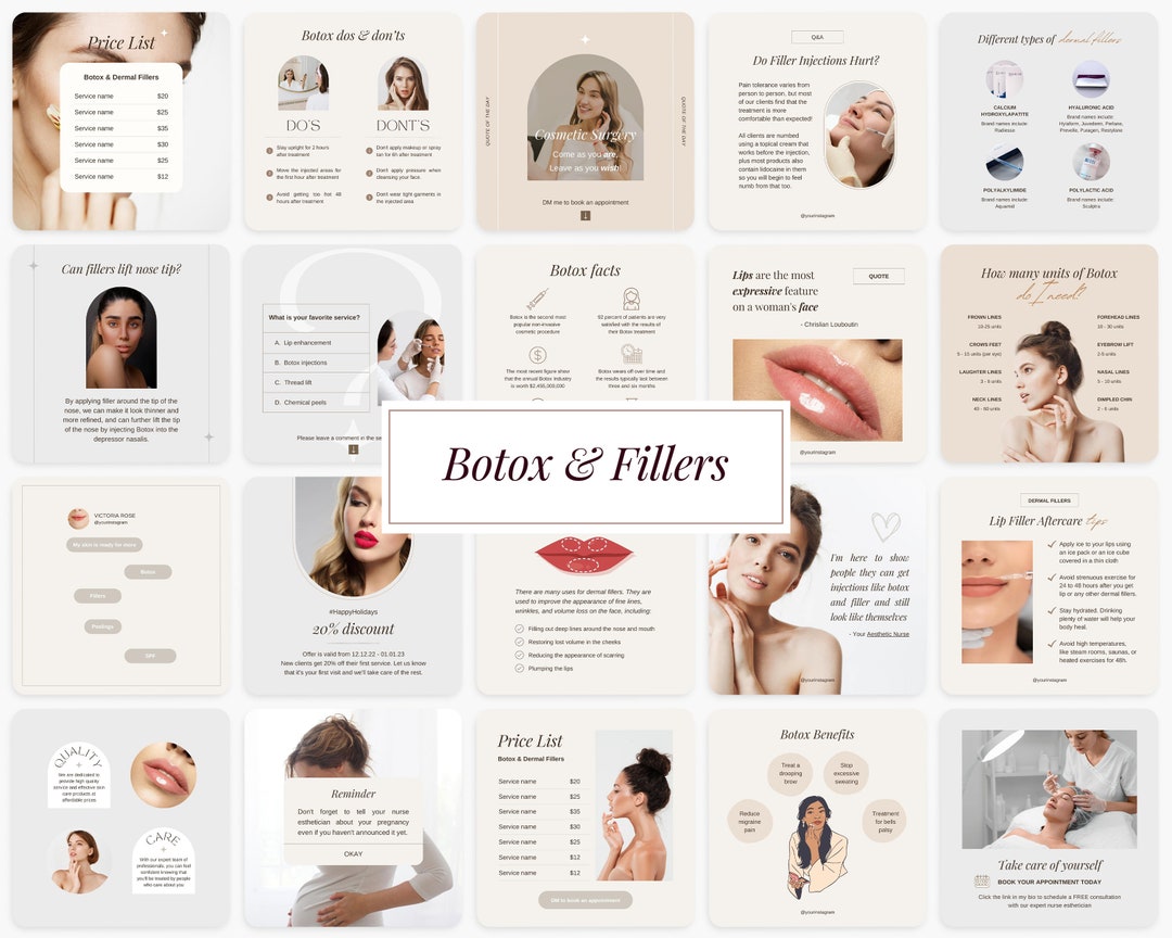 Modelos de botox e preenchimento Modelos de injetores de enfermeira ...