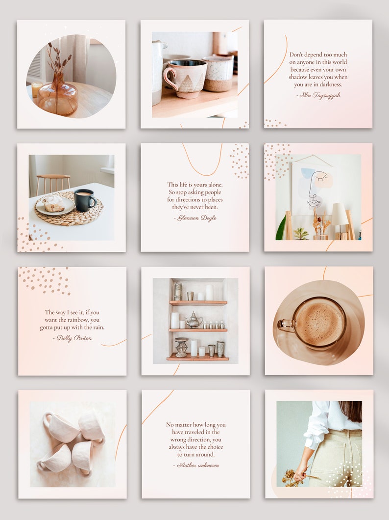 Pastel Instagram Puzzle Feed Instagram Layout Template - Etsy