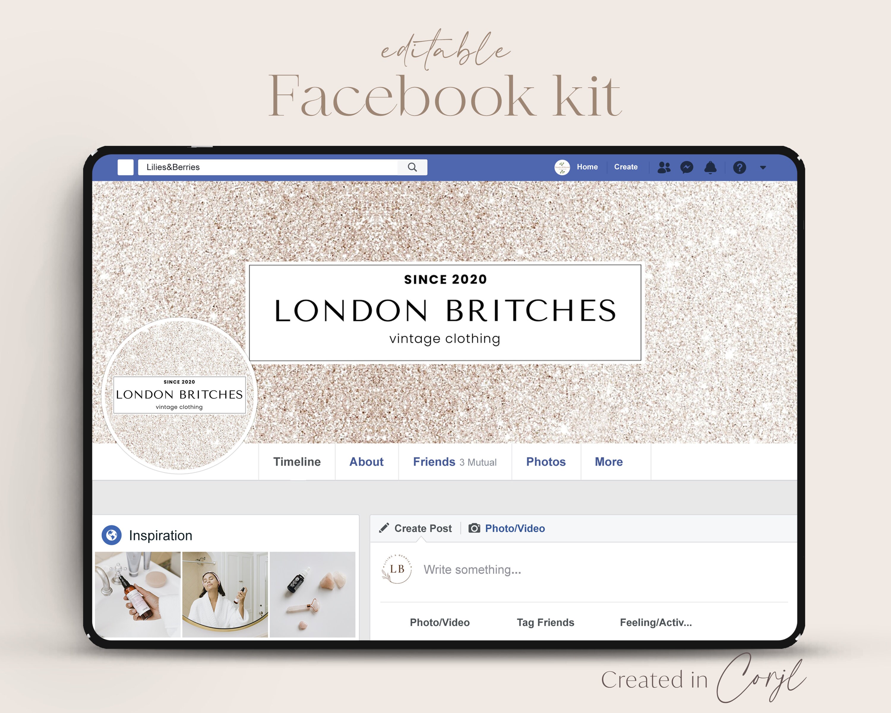 Editable Facebook Template For Students