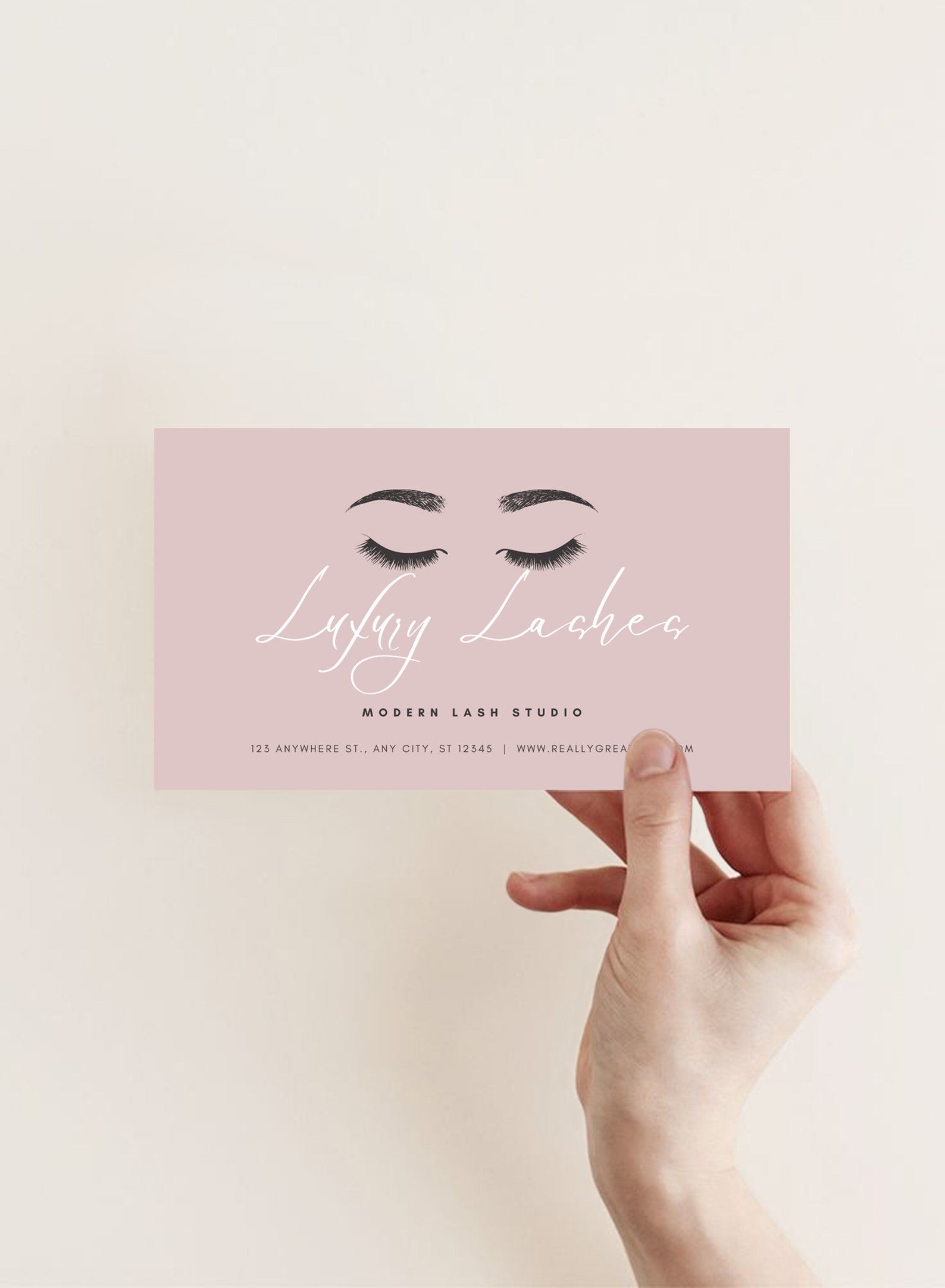 Loyalty Card Lashes Editable Lash Loyalty Card Template Lash - Etsy