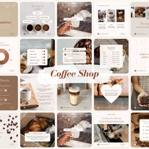 Coffee Shop Instagram Templates Coffee House Templates Coffee Instagram ...