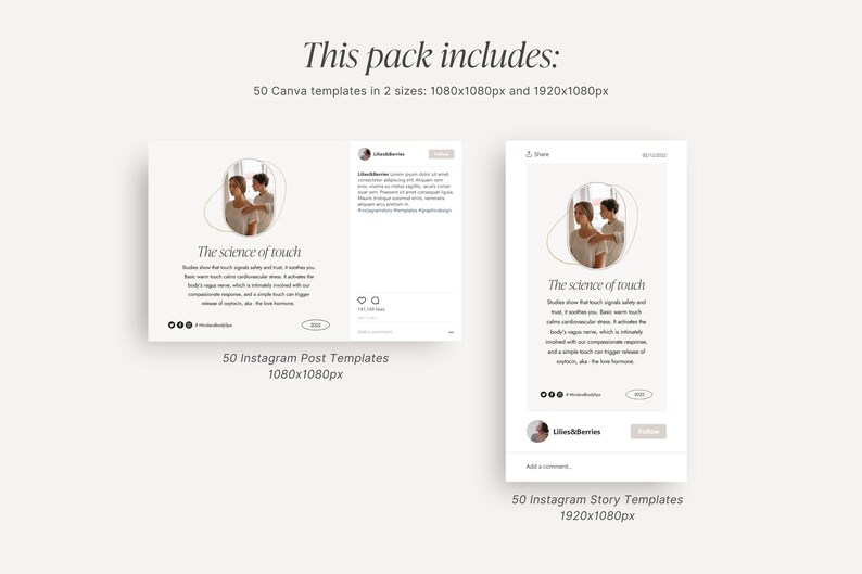 Canva Massage Template Massage Therapy Social Media Templates Etsy