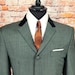 Mod Suit Skinhead 3 Button Tailored Fit Green & Black Fine 100% Wool ...