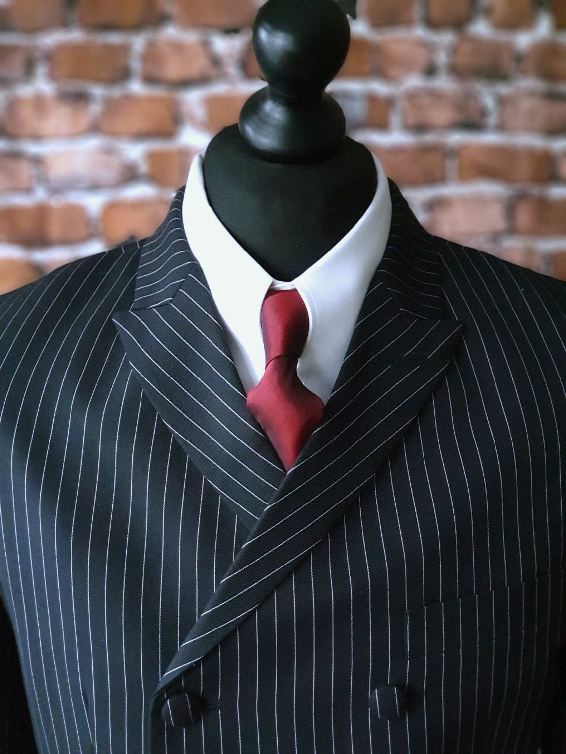 Mod Black & White Double Breasted 6 Button Suit 2-1 Pocket - Etsy