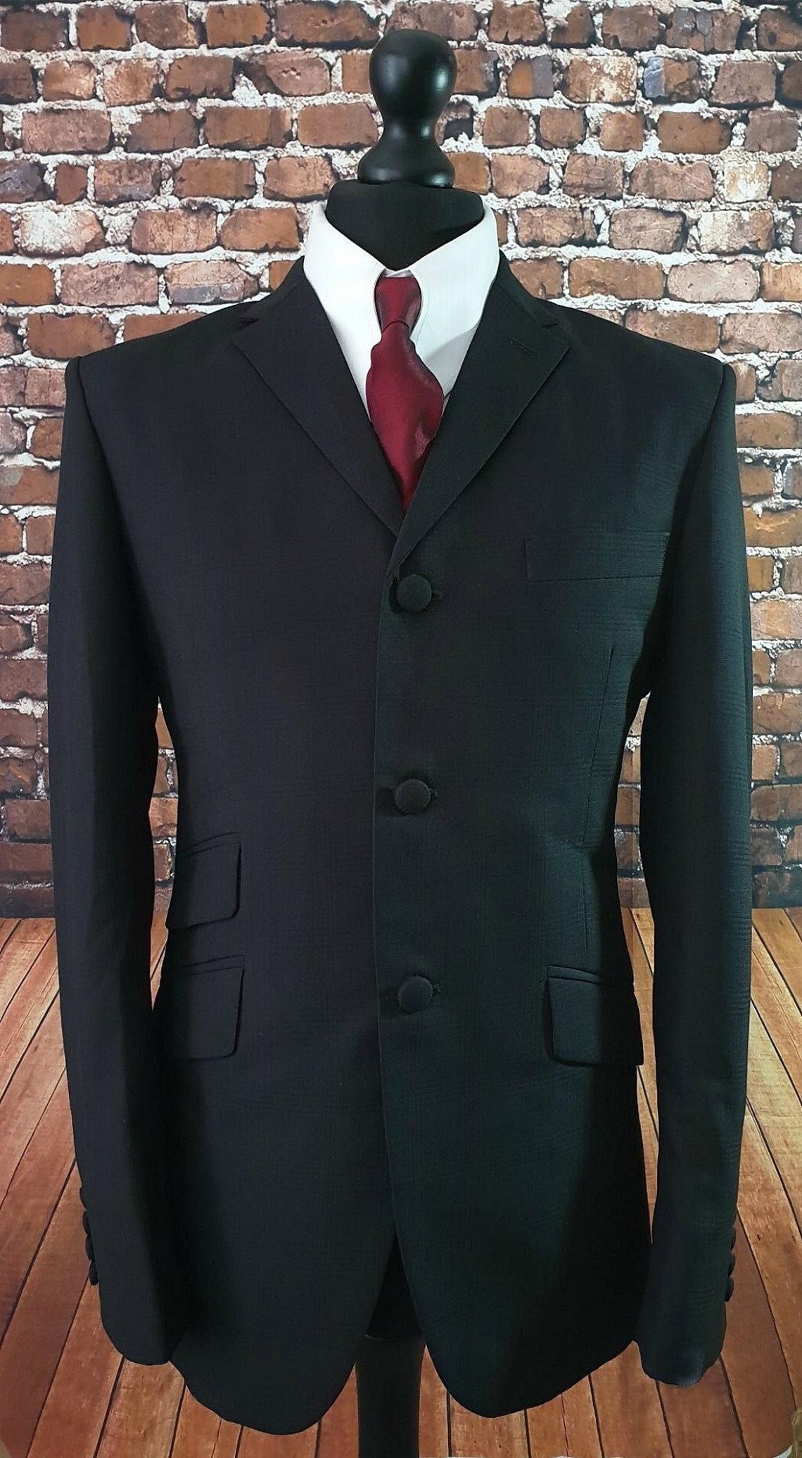 Mod Suit the "fifth" is a Beauty Black Prince of Wales Check. Hand Cut ...