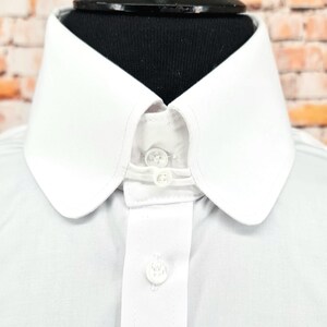 Mens Edwardian High Penny Collar and Tab Collar Brand White 1930s Shirt ...