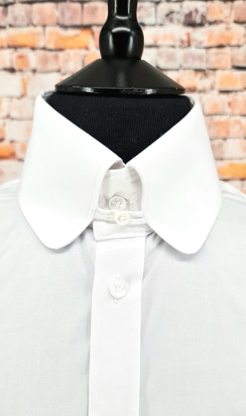 Mens Edwardian Penny Collar Shirt, 1930s Style Tab Collar - Etsy