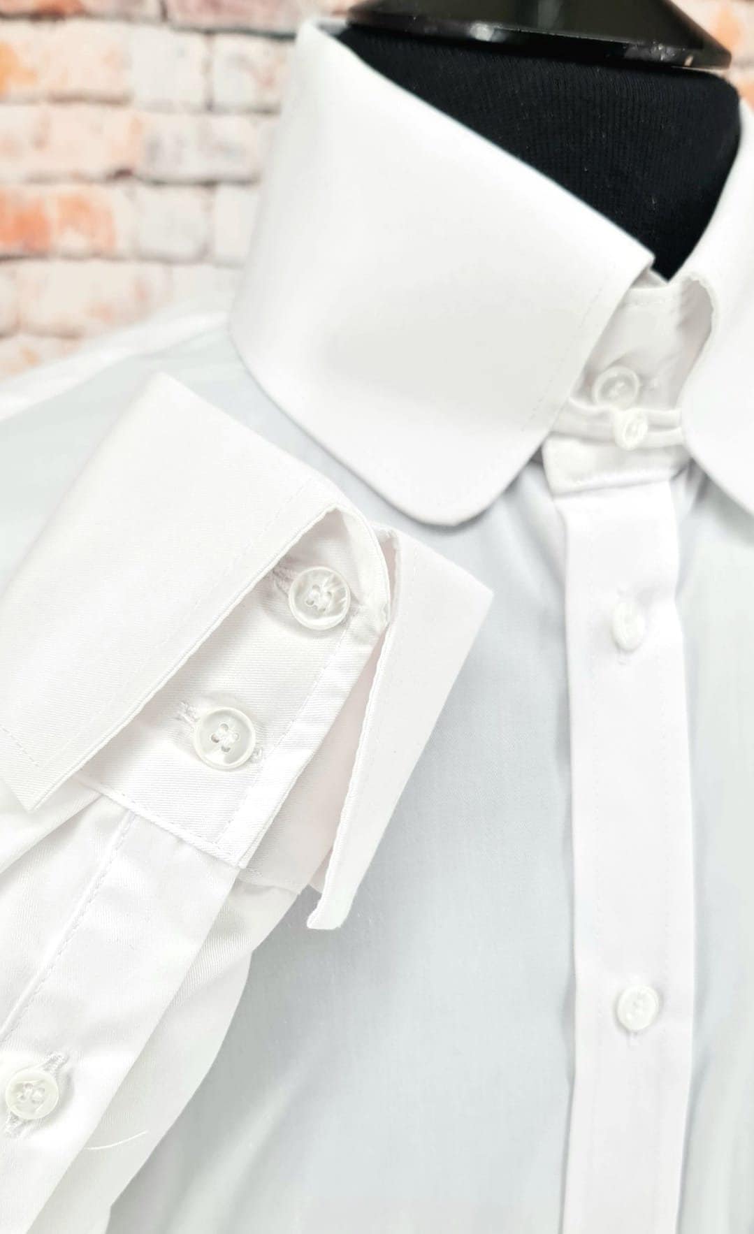 Mens Edwardian High Penny Collar and Tab Collar Brand White 1930s Shirt ...