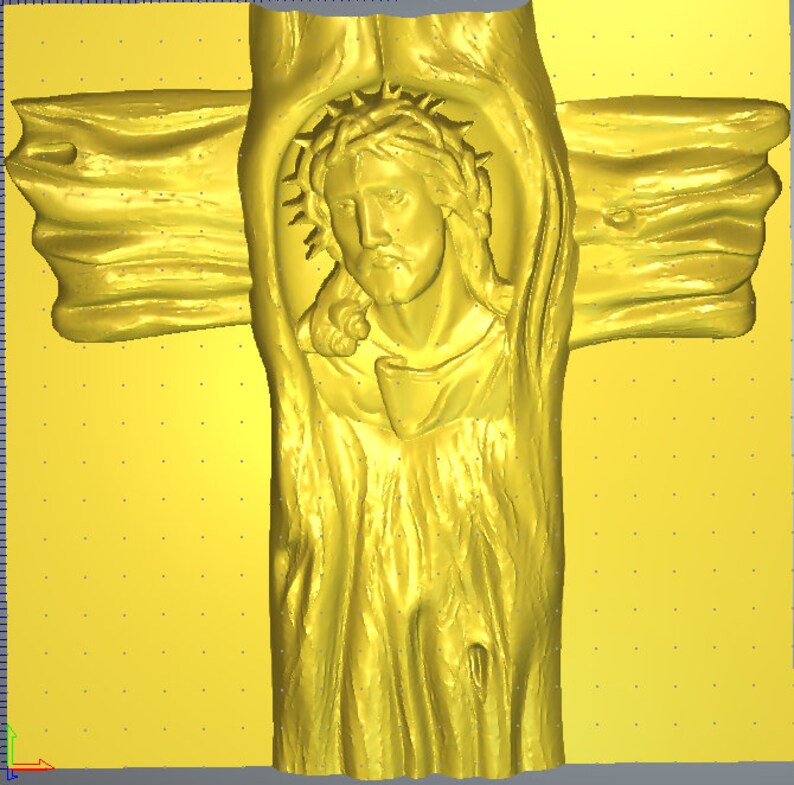 Jesus and Cross 3d Stl File for Cnc Router Engraver Model Can Be Used ...