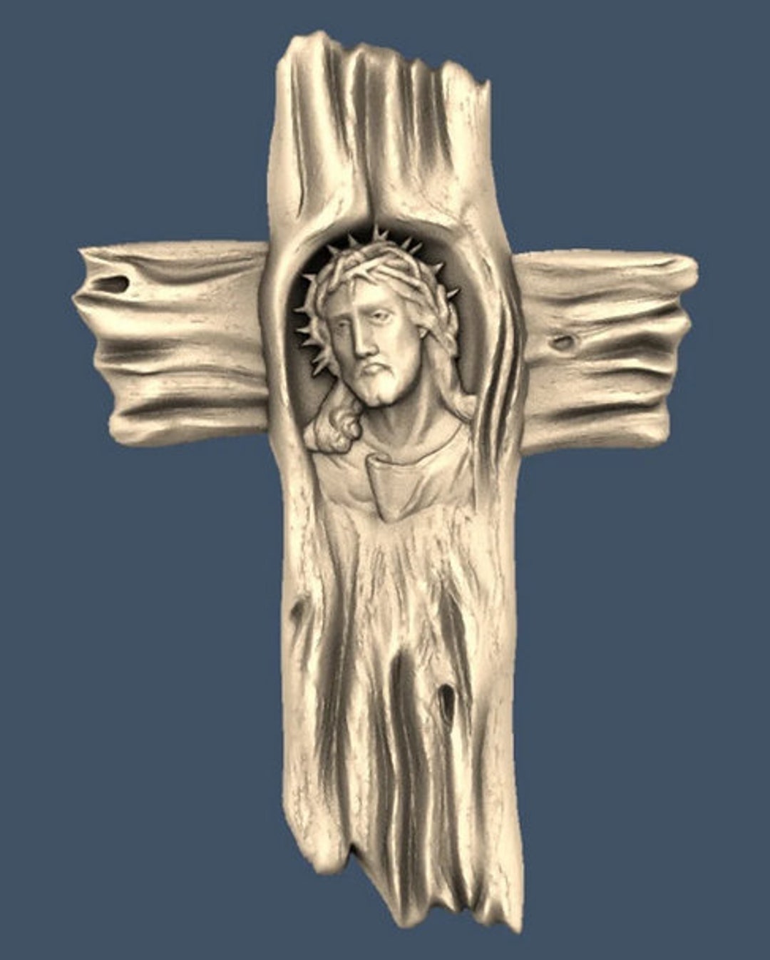 Cnc Cross With Jesus 3d Stl File for Cnc Router Engraver Model Can Be ...