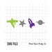 Space Cupcake Toppers SVG File - Etsy