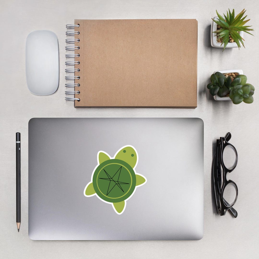 Sandpit Turtle Sticker - Etsy
