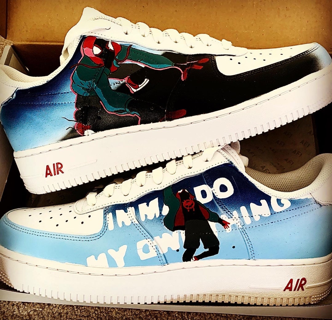 Custom Spider Man Af1’s | Sneakers & Athletic Shoes | Marvel Custom ...