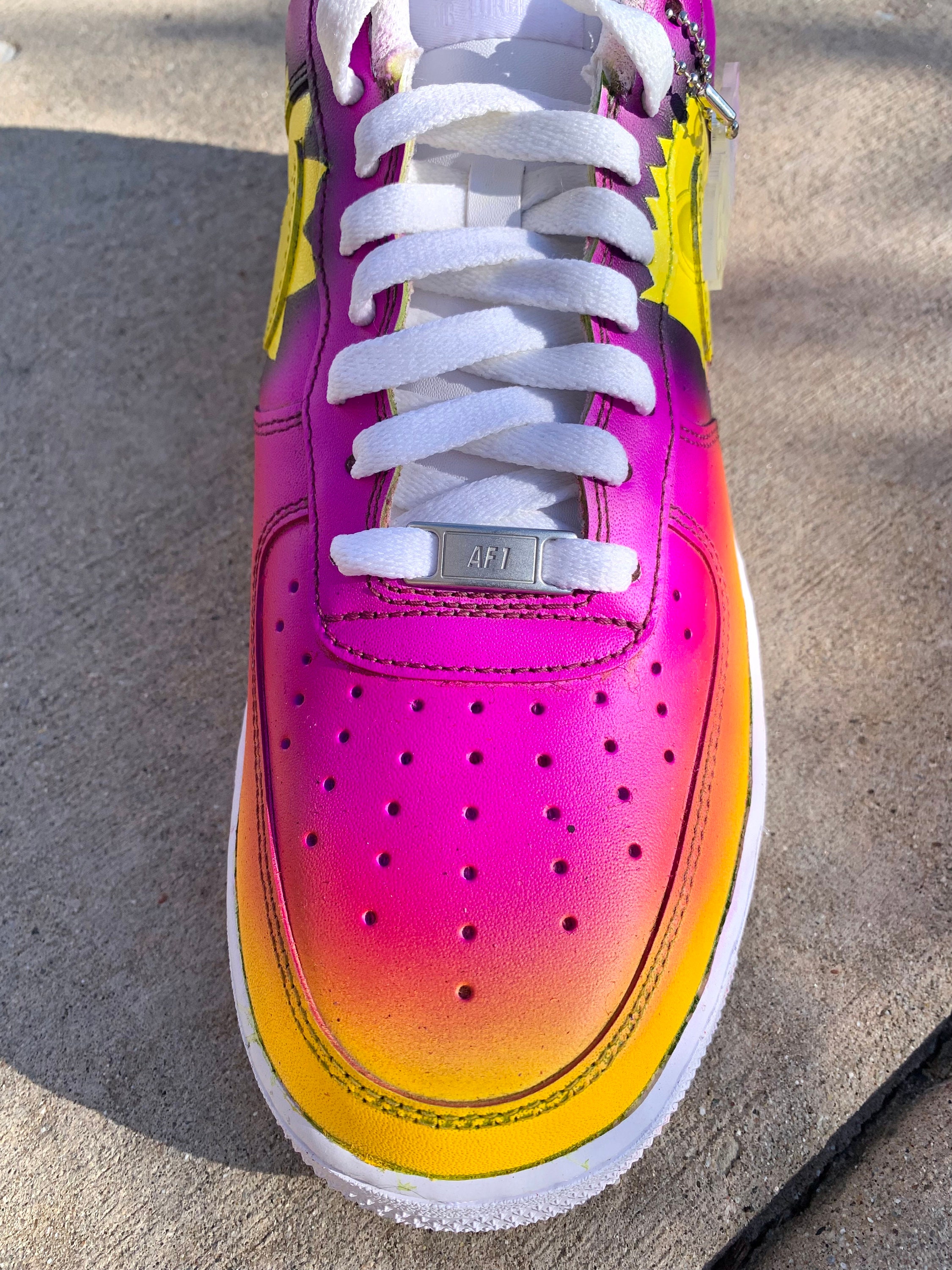 Custom Stoned Simpsons Air Force Ones, Personalized Sneakers, AF1 ...