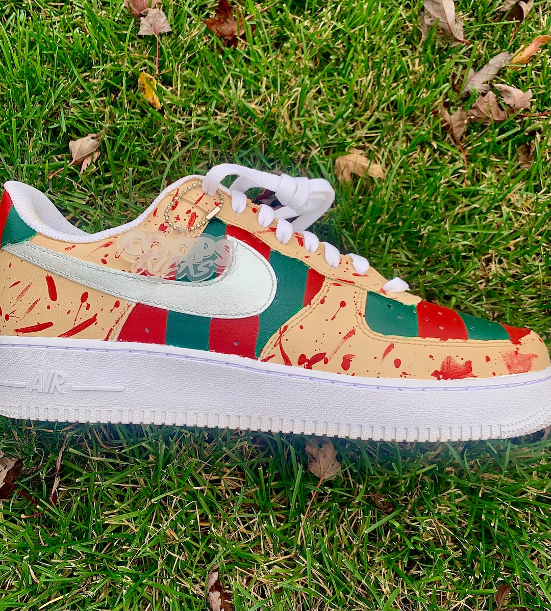 Custom Freddy Krueger Halloween Af1s, Horror Gift, Personailzed Gift ...