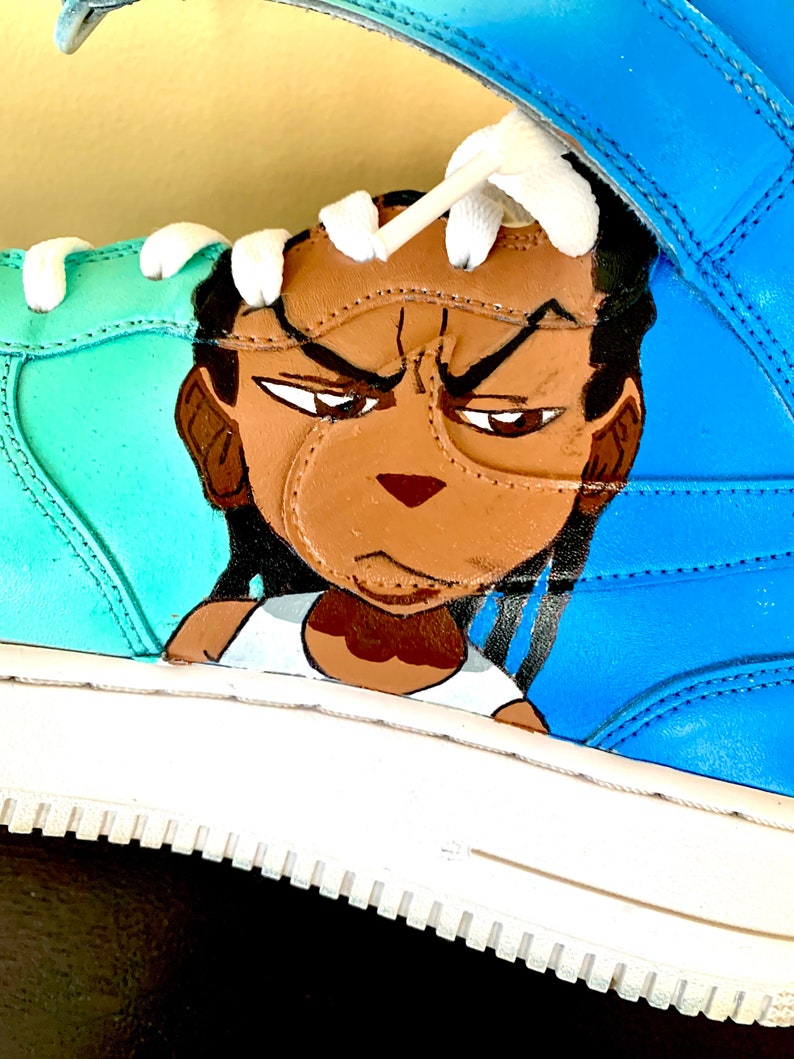 Custom Boondocks Air Force 1 Sneakers: Hand-painted Cartoon Art - Etsy