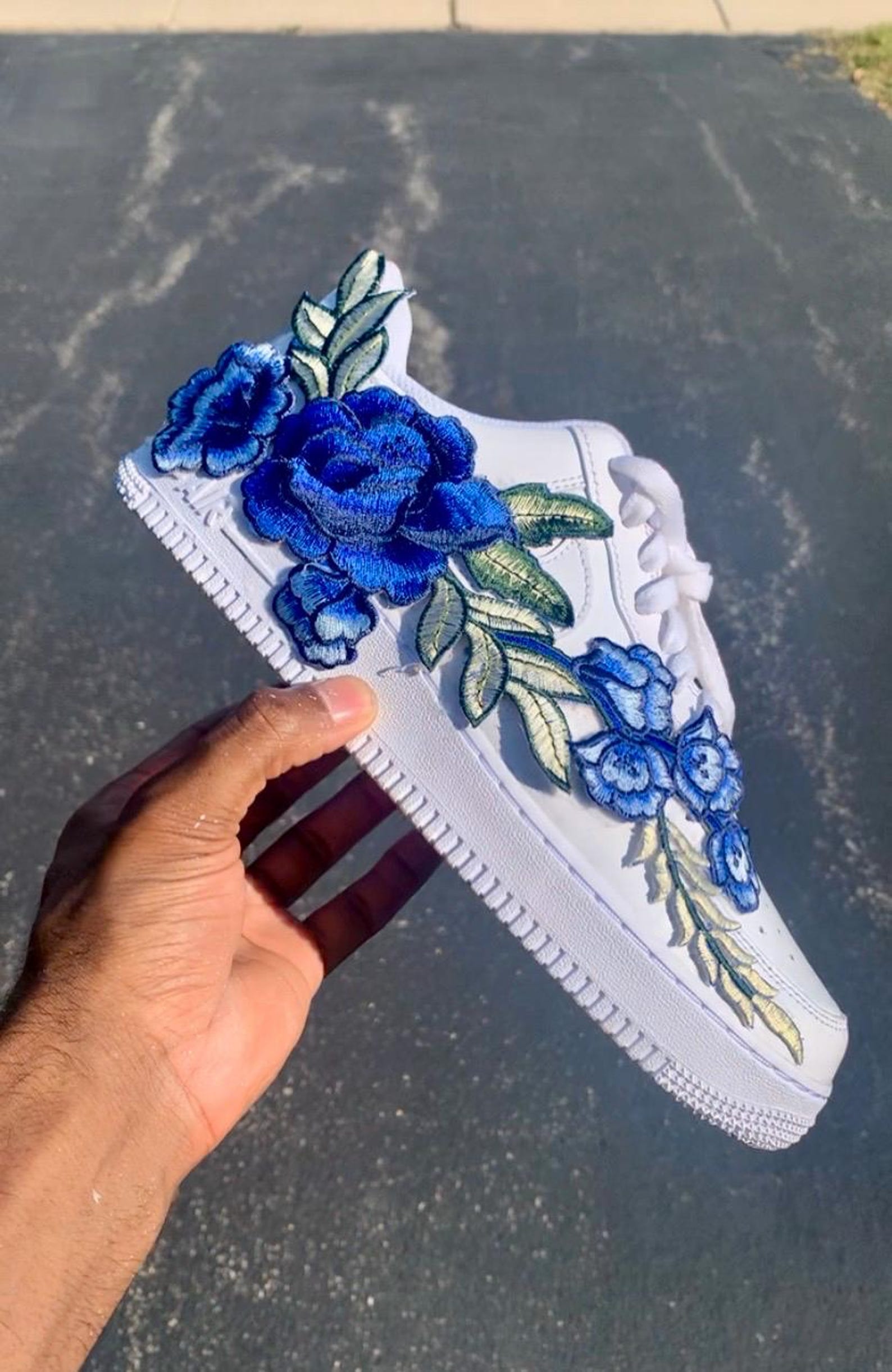 Custom Floral Af1s, Gift for Her, Bridal Sneakers, Multicolor Floral ...