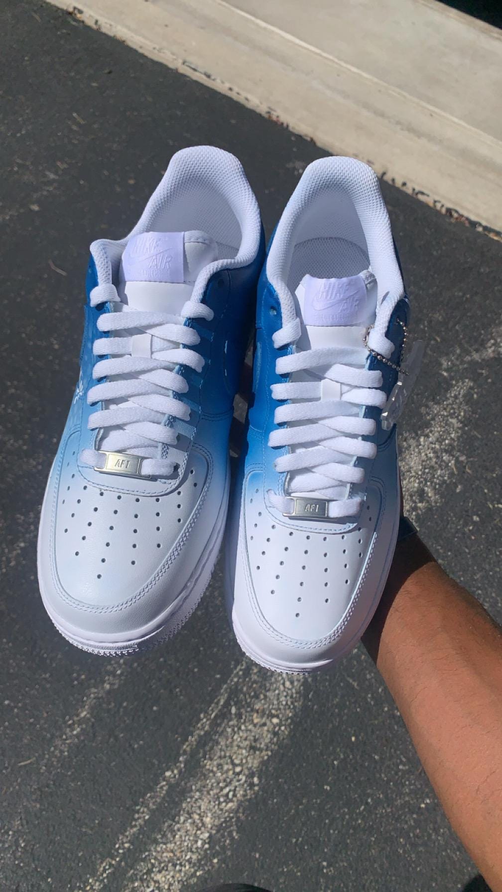 Hand Painted Dodgers AF1: Custom Baseball Sneakers - Etsy