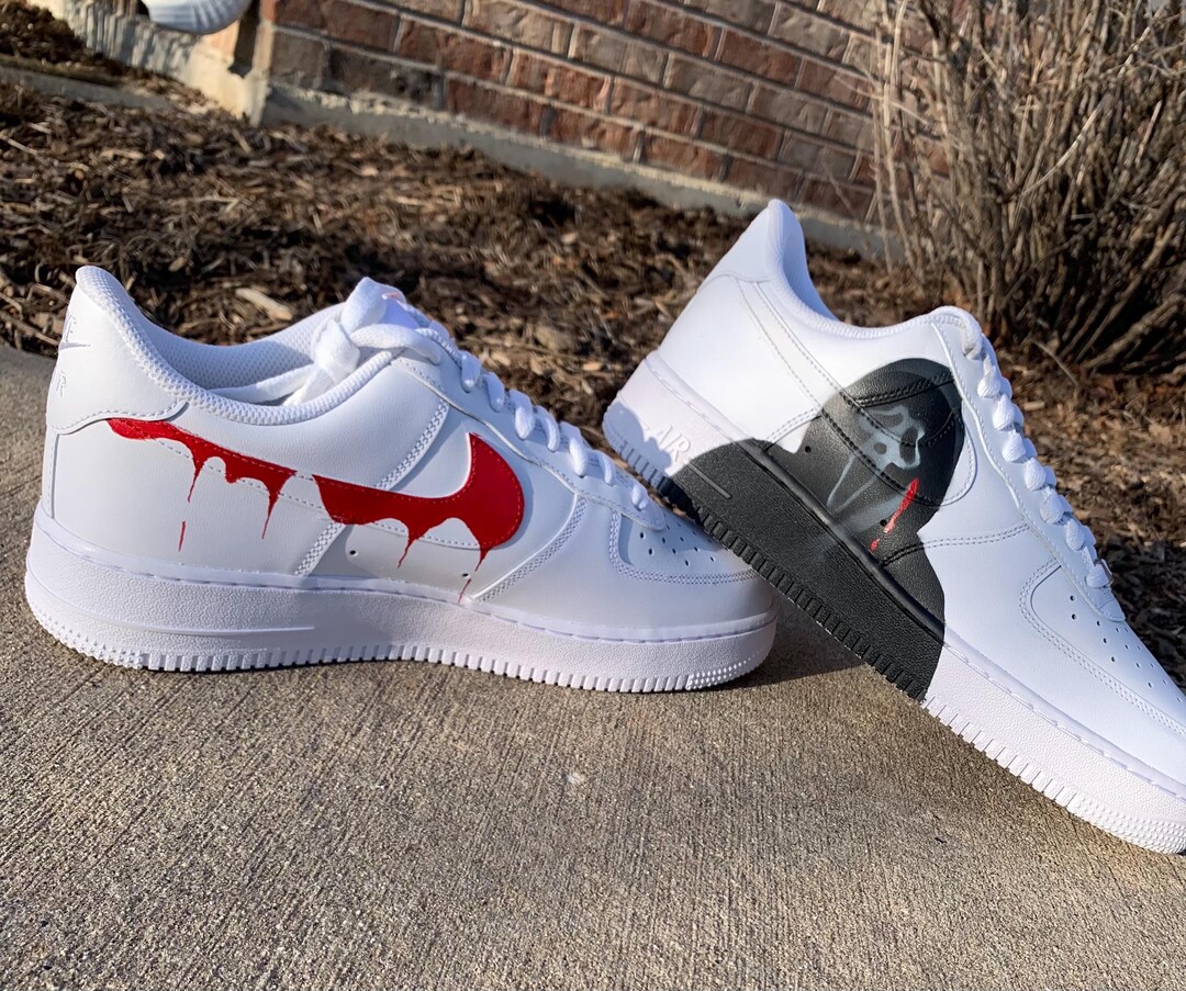 Custom Halloween Sneaker, Personalized Gift, Horror Af1’s, Horror Movie ...