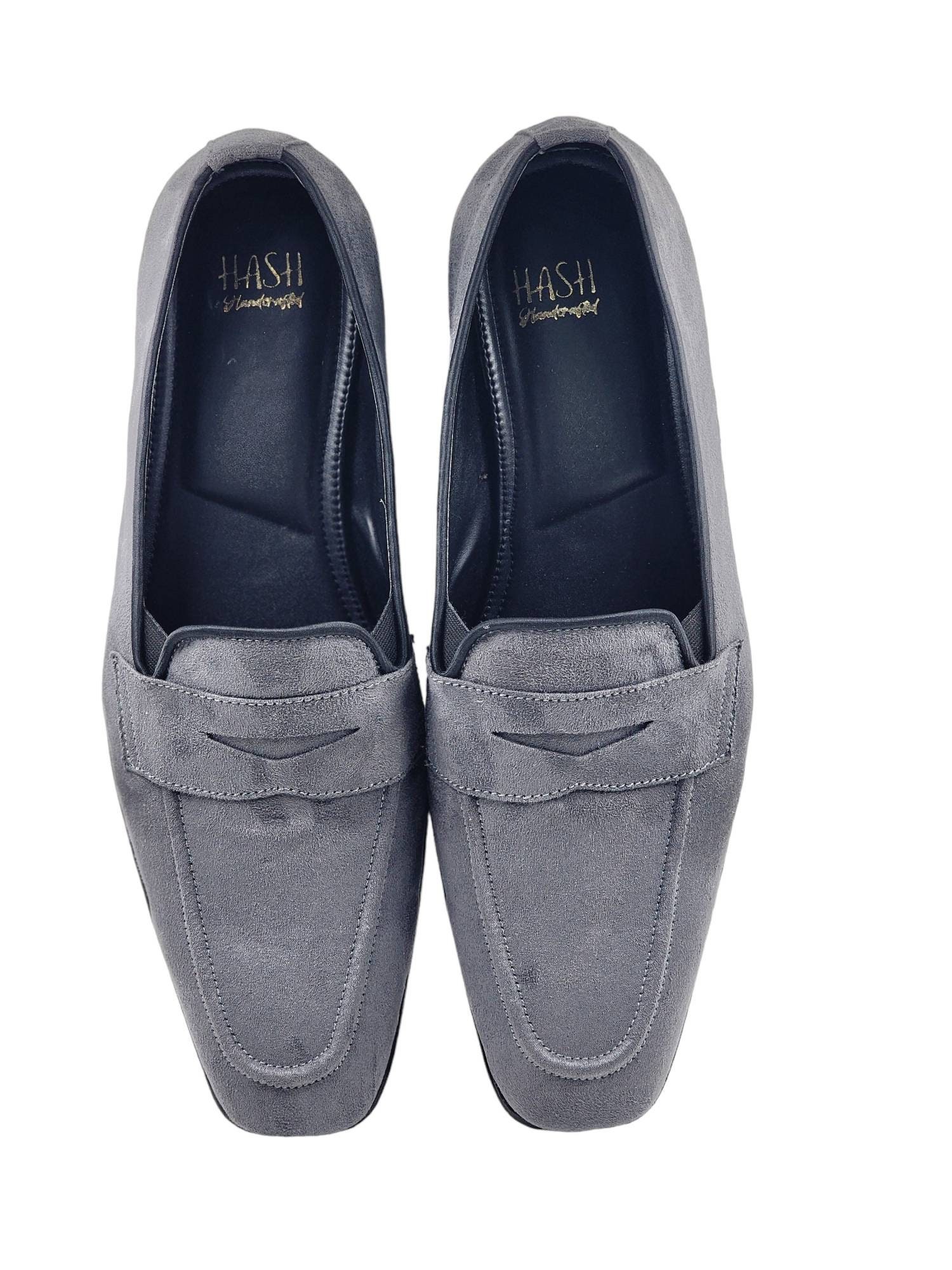 Men Gray Suede Shoes Loafers Slipons | Men Gray Shoes | Men Suede ...