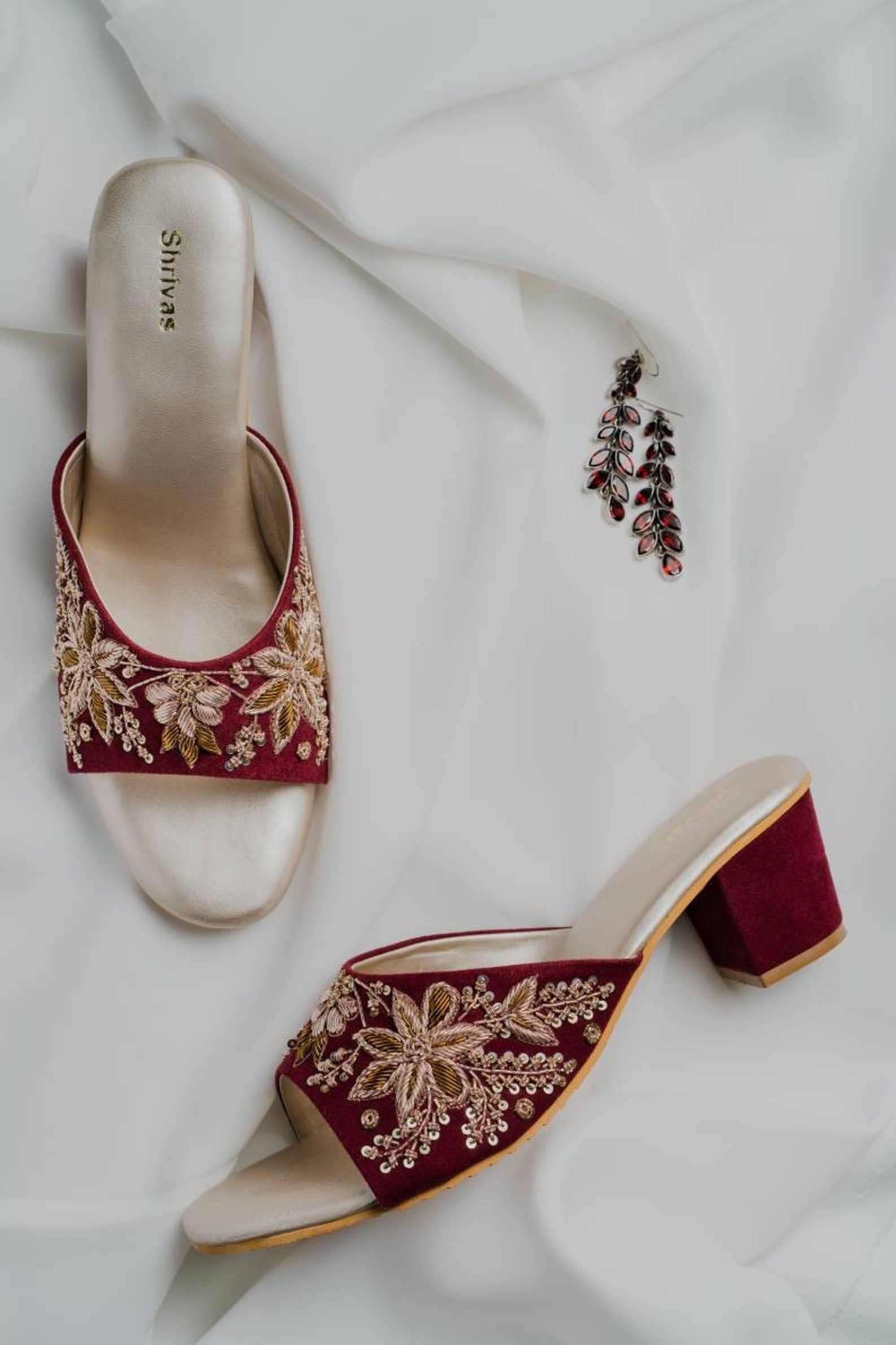 Bridal Shoes Burgundy Wedding Shoes Velvet Red Heels Dark - Etsy