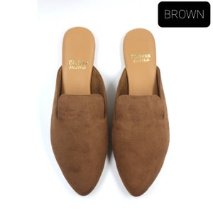 Mules, Mule Shoes for Women, Vegan Suede Mules, Women's Mules, Slippers ...