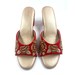 Ethnic Indian Women Red Suede Heel With Embroidery Wedding Heels Bridal ...