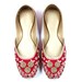 Red Punjabi Jutti Indian Ethnic Jutti Shoe With Embroidery Indian ...