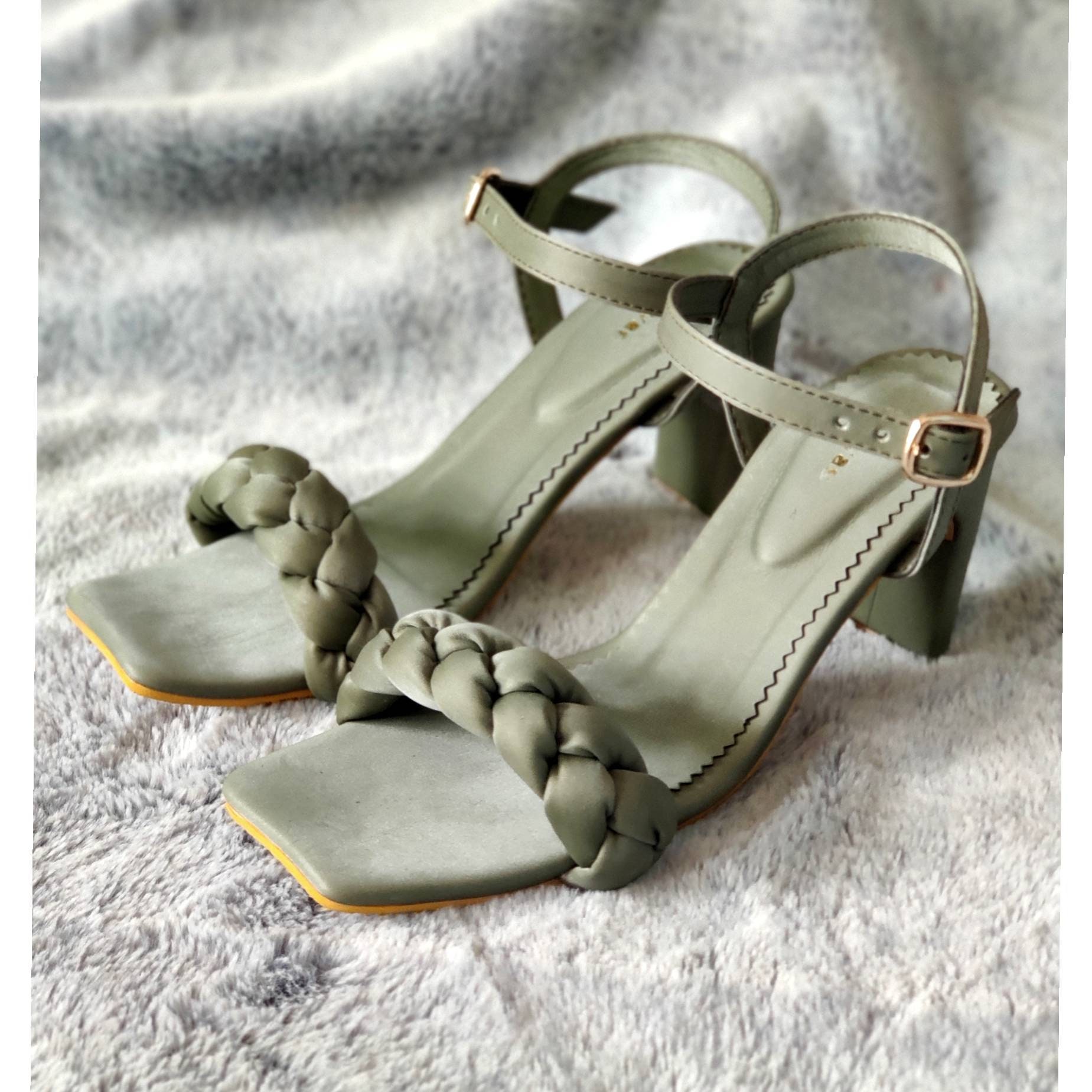 SALES 40%, Olive Shoes for Women, Handmade Olive High Heel Sandals ...