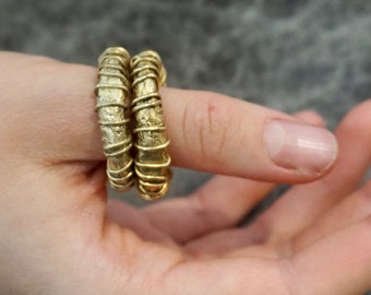 Brass String Rings - Etsy