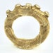 Brass Crown Ring, Sculpted Ring With a Material Look, African-inspired ...