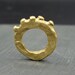 Brass Crown Ring, Sculpted Ring With a Material Look, African-inspired ...