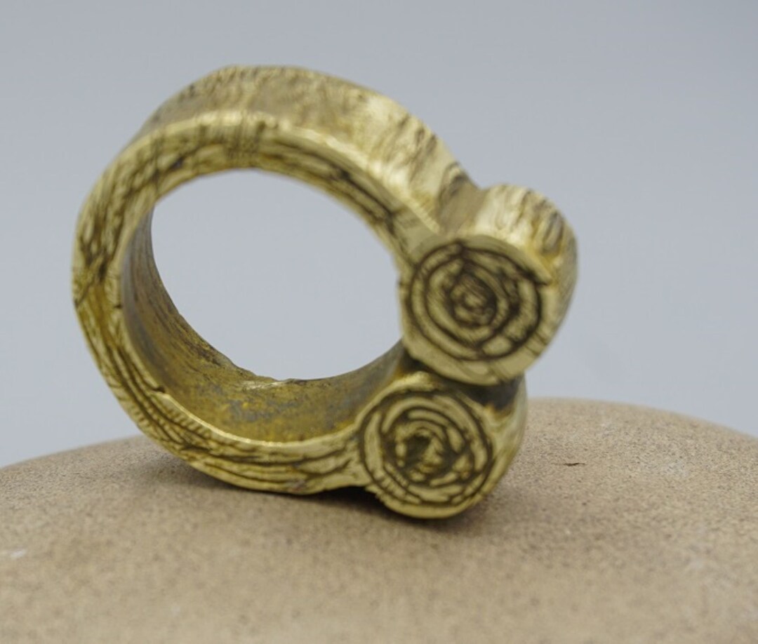 Sculpted and Hammered Brass Ring, a Gift for Someone Special for You ...