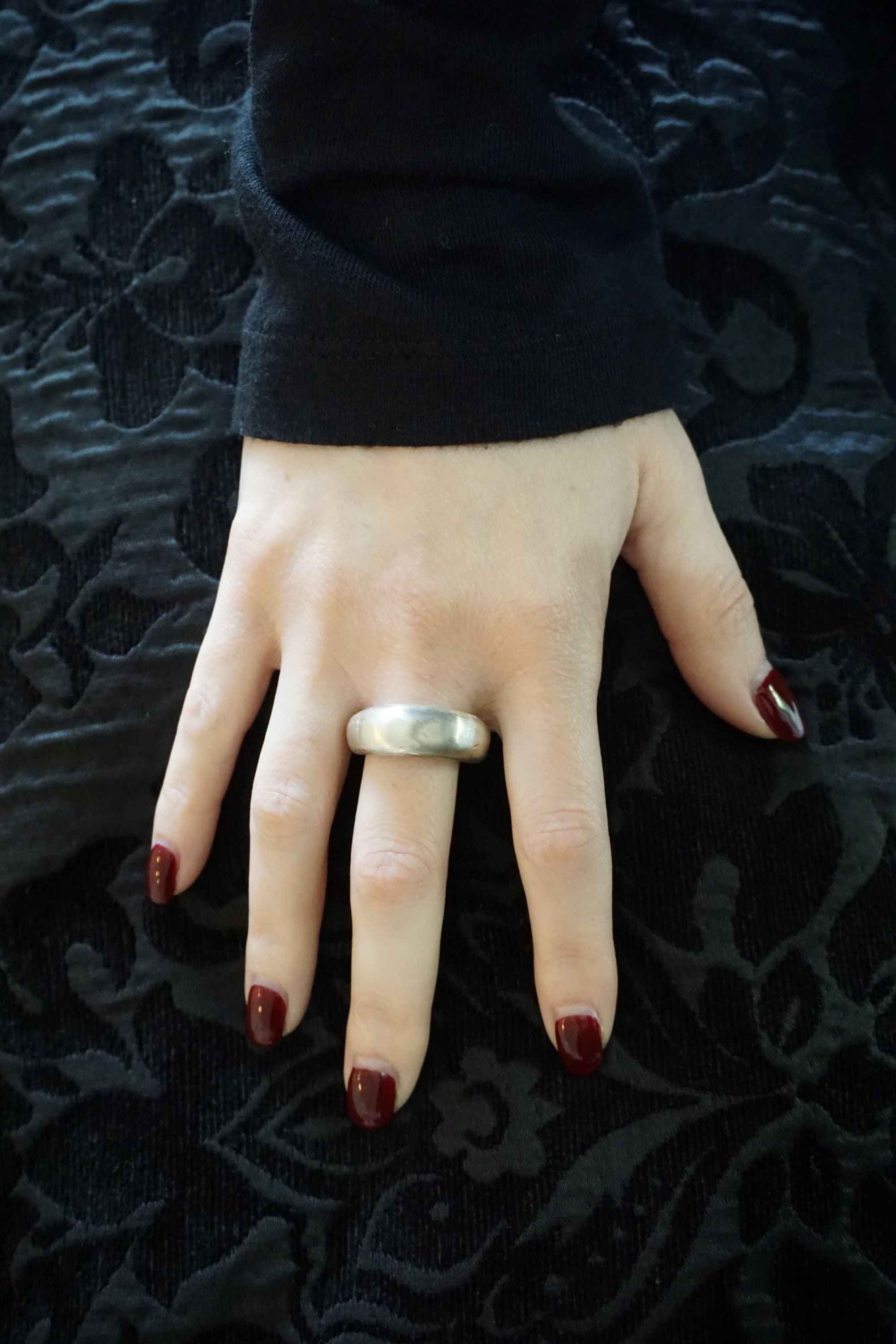 Bubble Silver Band Ring - Etsy